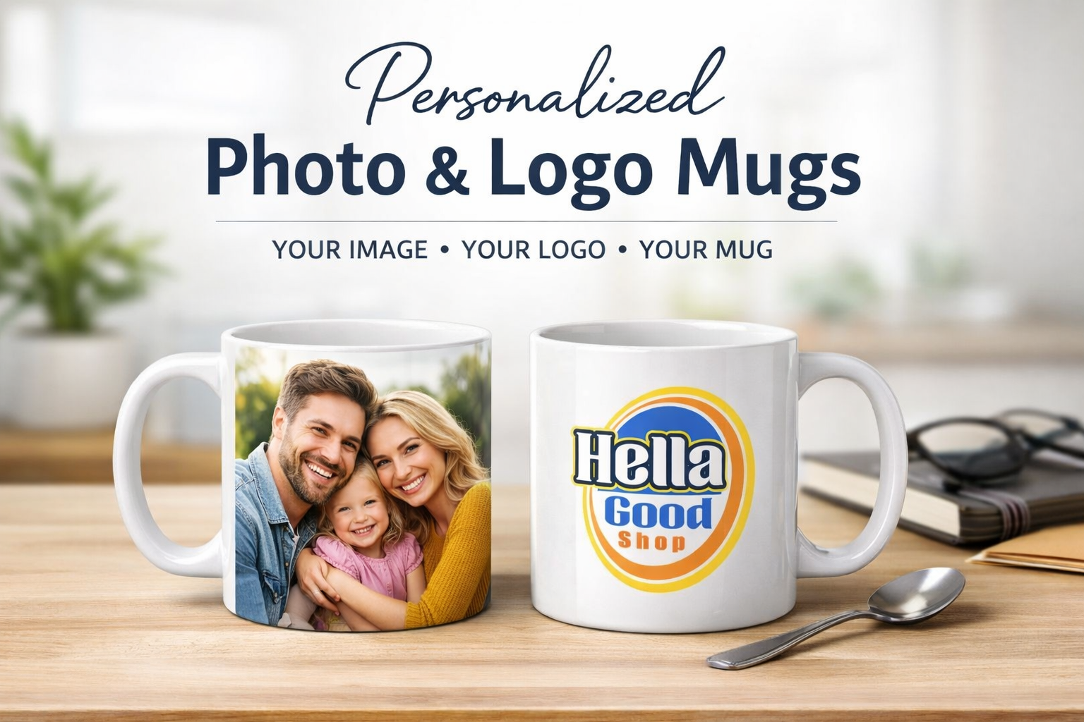 Hella Good Shop | Custom Photo & Logo Coffee Mugs – Personalized Gifts